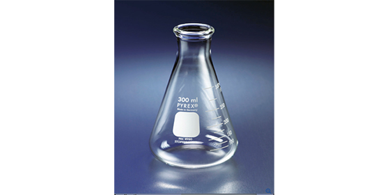 Corning – Pyrex – Narrow Mouth Erlenmeyer Flask with Heavy Duty Rim ...